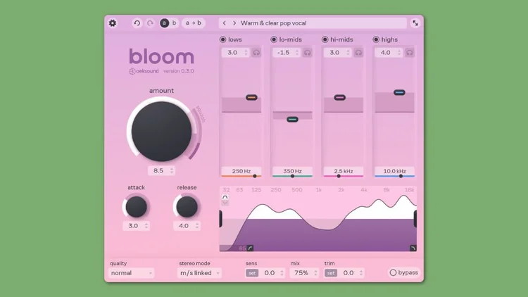 oeksound Bloom Announced - New Toneshaping Plugin | Production Expert