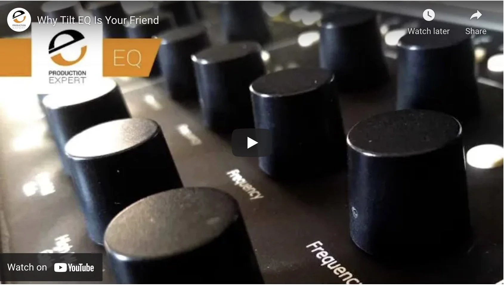 Why Tilt EQ Is Your Friend | Production Expert