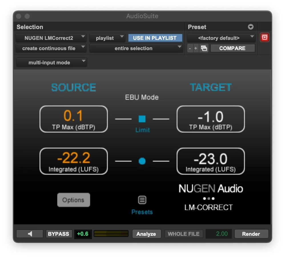 Reversioning Audio Content For Multiple Loudness Delivery Specs | Audio ...
