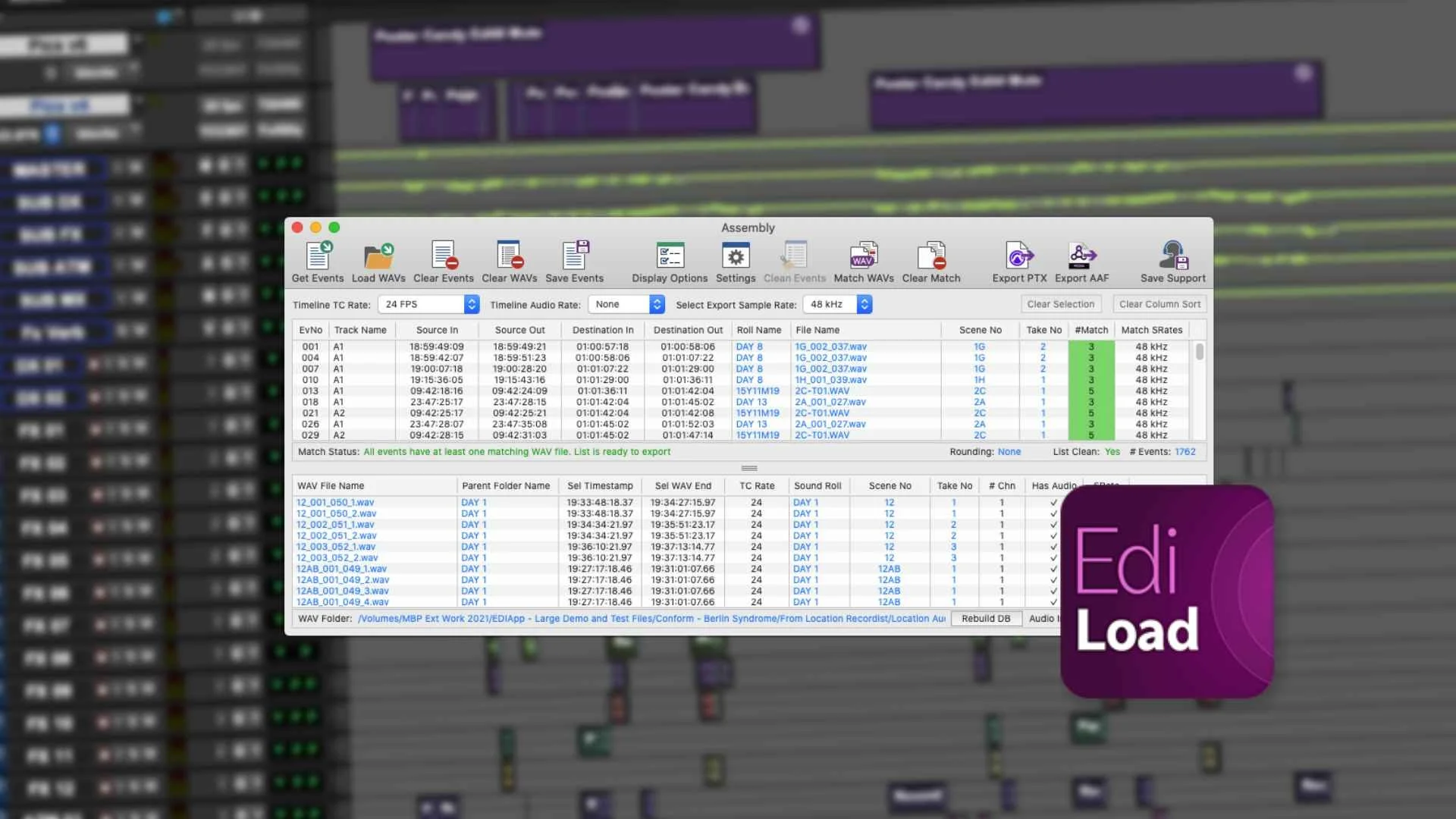 Sounds In Sync EdiLoad v5 Re-conform Function | Production Expert