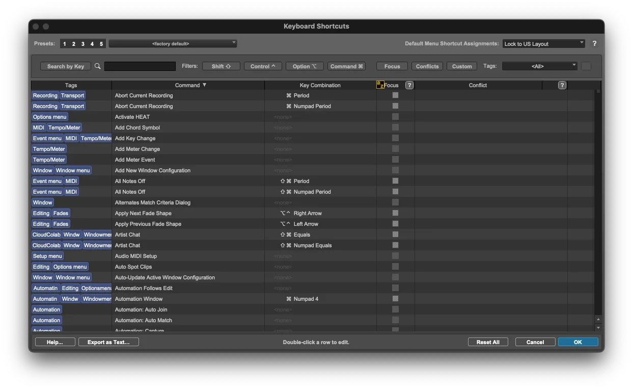 Pro Tools Keyboard Shortcuts: Command Focus and Custom Keys | Audio ...