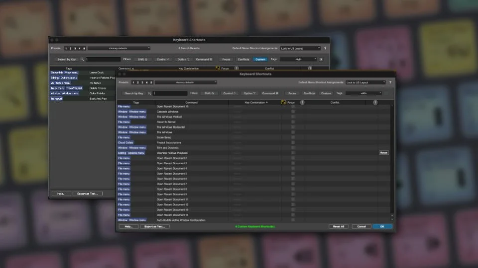 Pro Tools Keyboard Shortcuts: Command Focus and Custom Keys | Audio ...