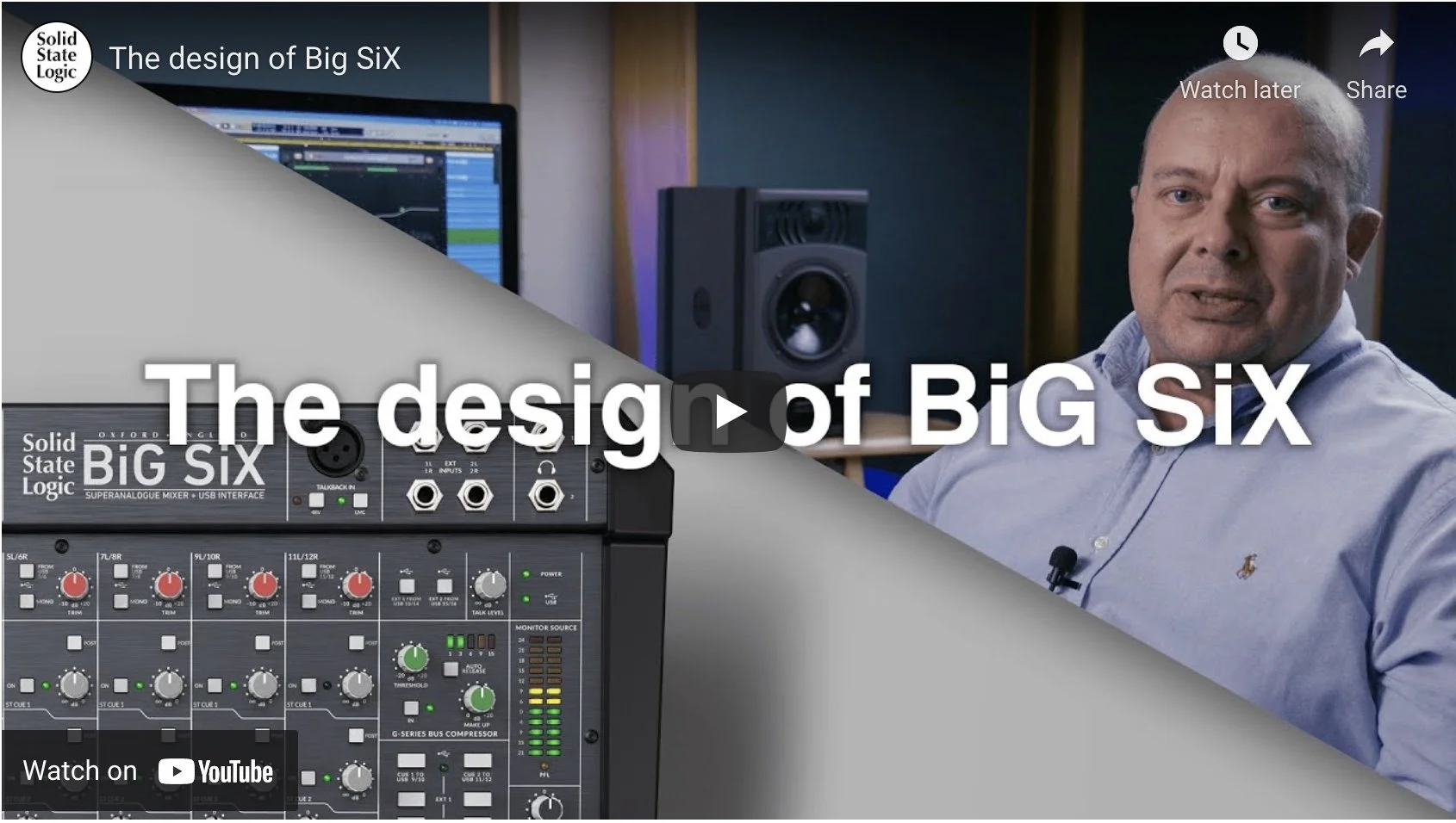 Ssl Big Six New Solid State Logic Console Announced Production Expert