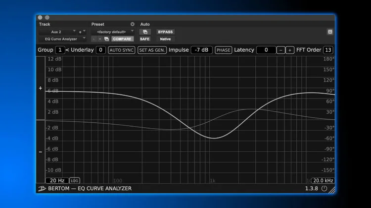 Free Plugin - Bertom Audio EQ Curve Analyzer | Audio Production: News ...