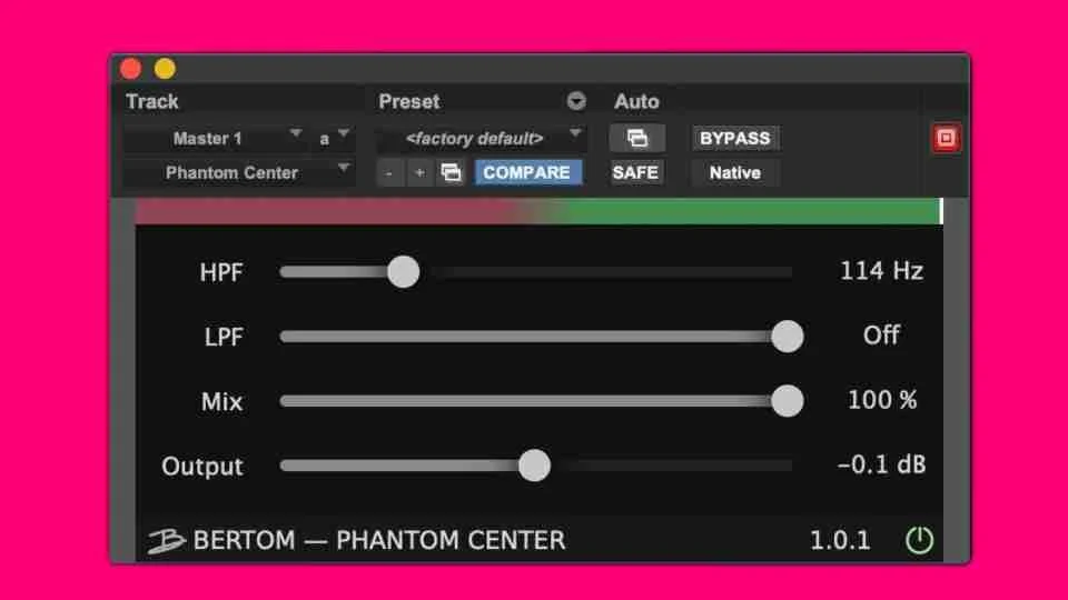 Free Plug-in - Phantom Center From Bertom | Production Expert