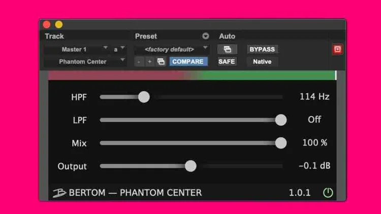 Free Plug-in - Phantom Center From Bertom | Production Expert