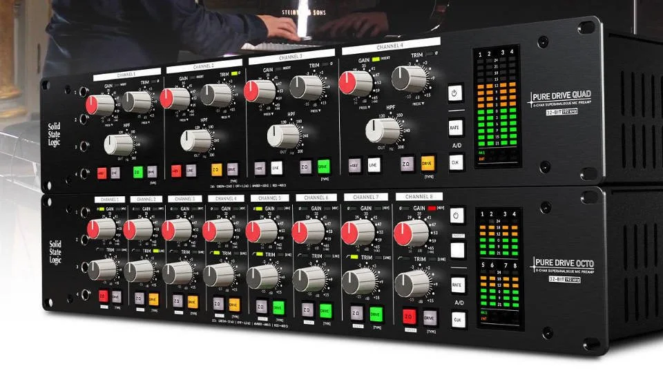 SSL Introduces PURE DRIVE QUAD And OCTO Microphone Preamplifiers ...