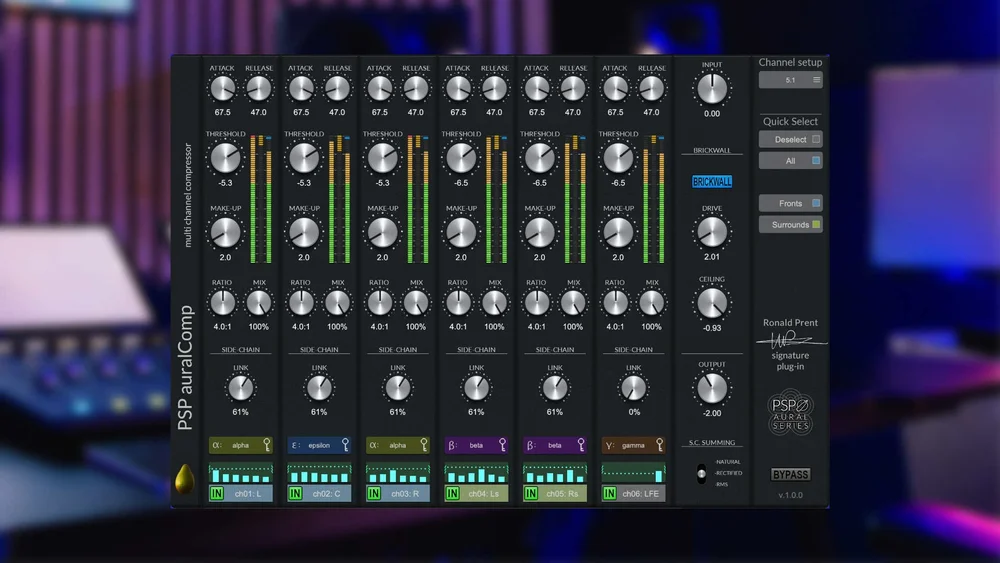 PSP Audioware AuralComp Multichannel Compressor - First Look ...