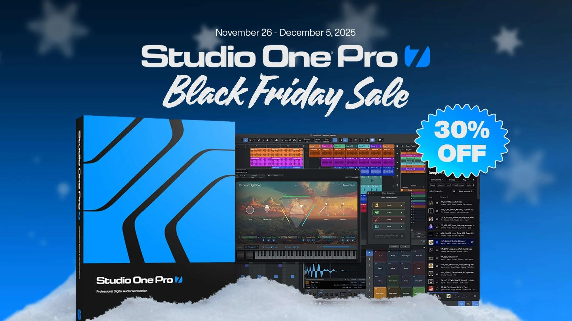 PreSonus Black Friday - Get 30% Off Studio One Pro 7 - Ends 5th Dec | Partner Deals