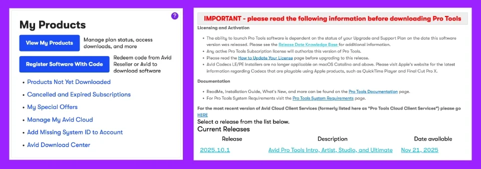 Avid Pro Tools 2025.10.1 and Eucon 2025.10.1 Released To Cover Some Bug ...