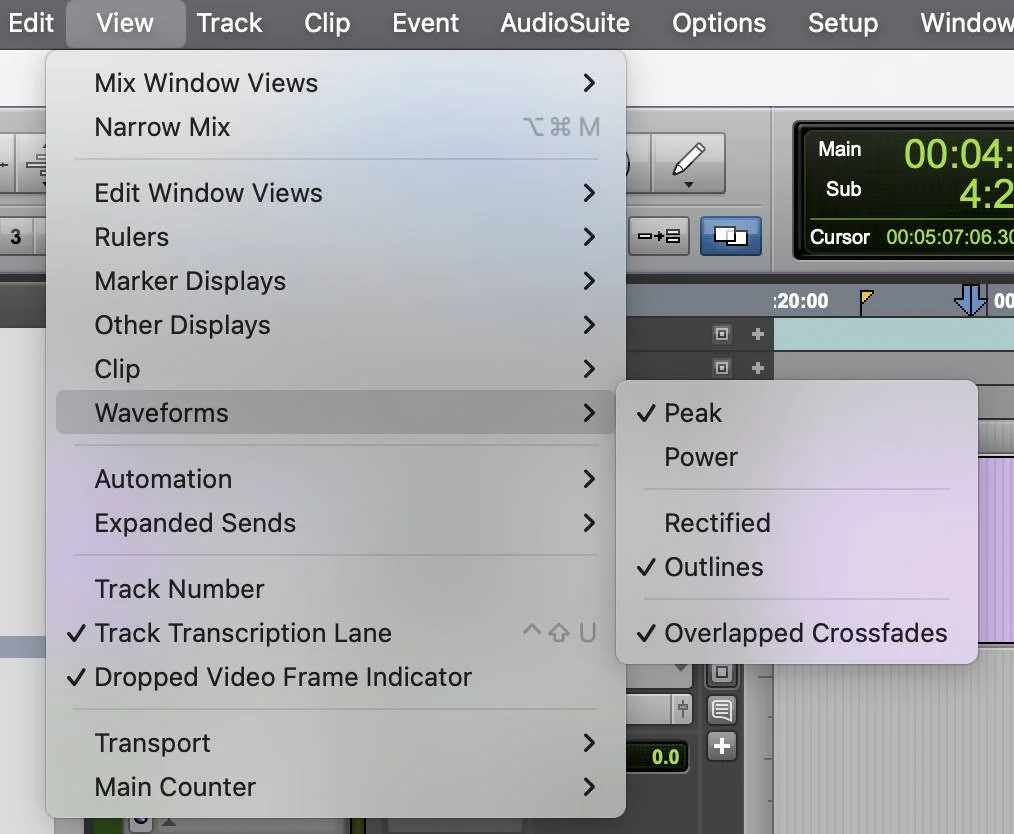 Pro Tools Waveform Views, Are Yours Left On The Default Setting ...