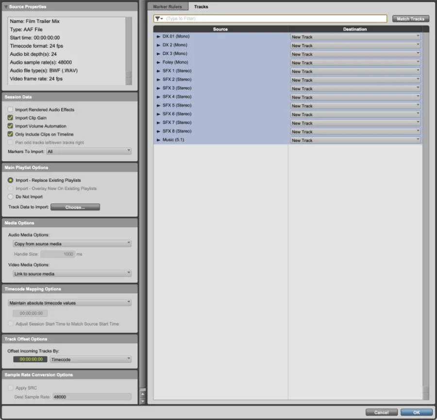 Importing Video And OMF/AAF Files Into Pro Tools | Production Expert