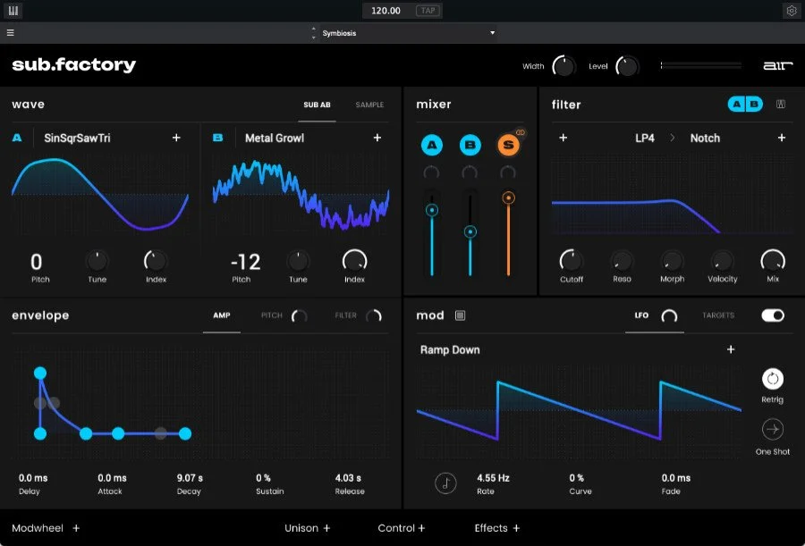 AIR Music Tech Release AIR Sub Factory Bass Synth Plugin | Audio ...