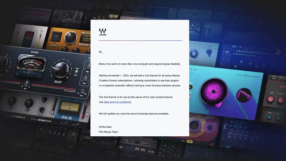 Waves Announce Second Licences For Subscribers | Production Expert