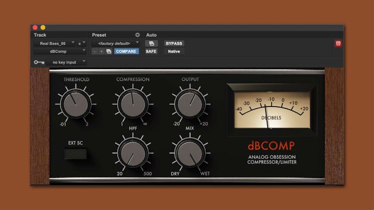 Free Plugin - Analog Obsession dB Comp | Production Expert