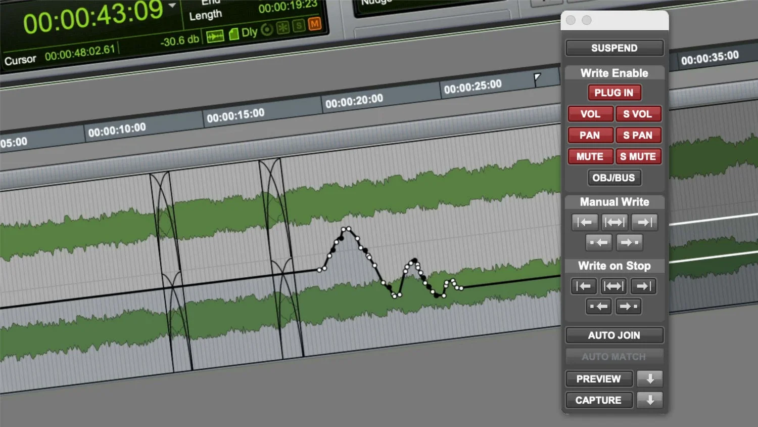 Mastering Pro Tools Automation: Manual Write, Write on Stop, and Write ...