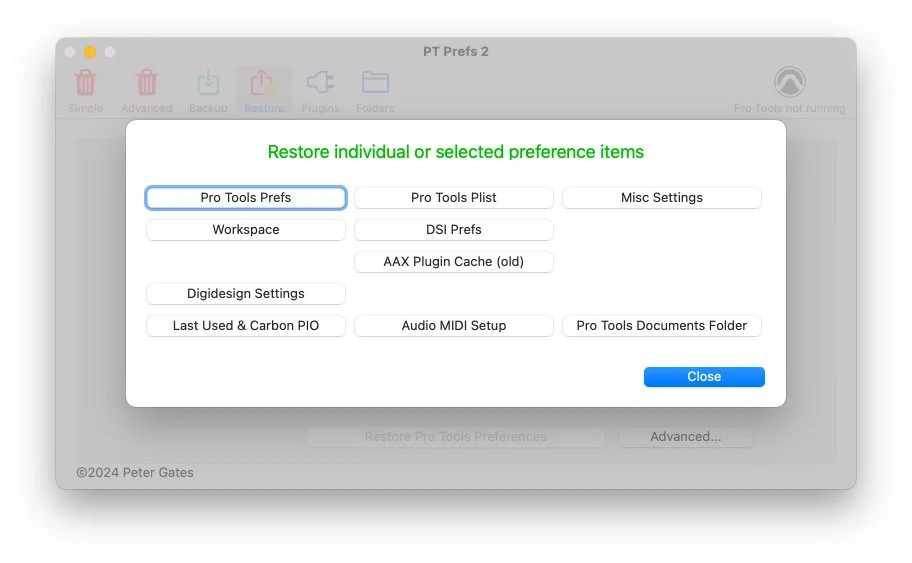 PT Prefs 2 Updated To Include Backup And Restoring Individual Files ...