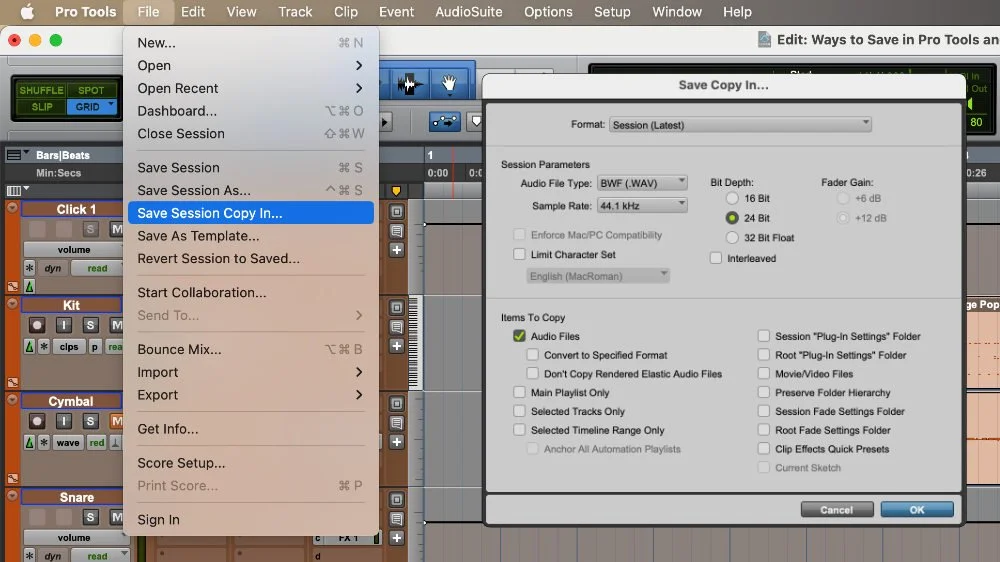 Five Ways To Save In Pro Tools And When To Use Them | Production Expert