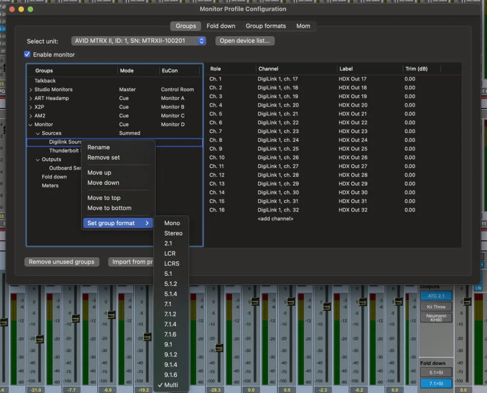 How To Set Up Multichannel Monitoring With Avid MTRX II | Production Expert
