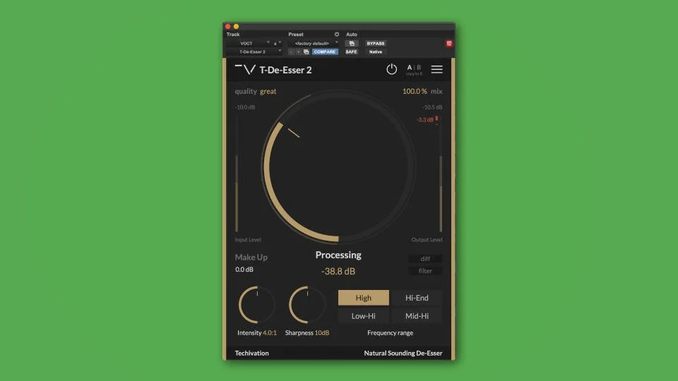Free Plugin - Techivation T-De-Esser MK2 | Production Expert