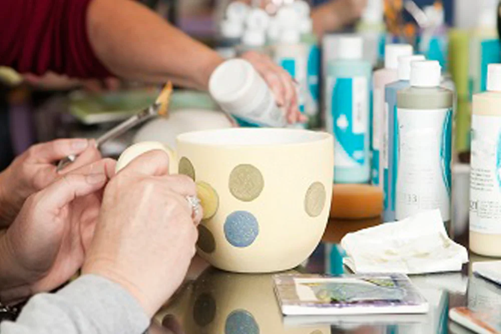 How It Works - Paint with us in the Studio! — The Pottery Piazza