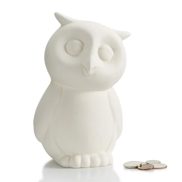 Ceramic Owl Bank