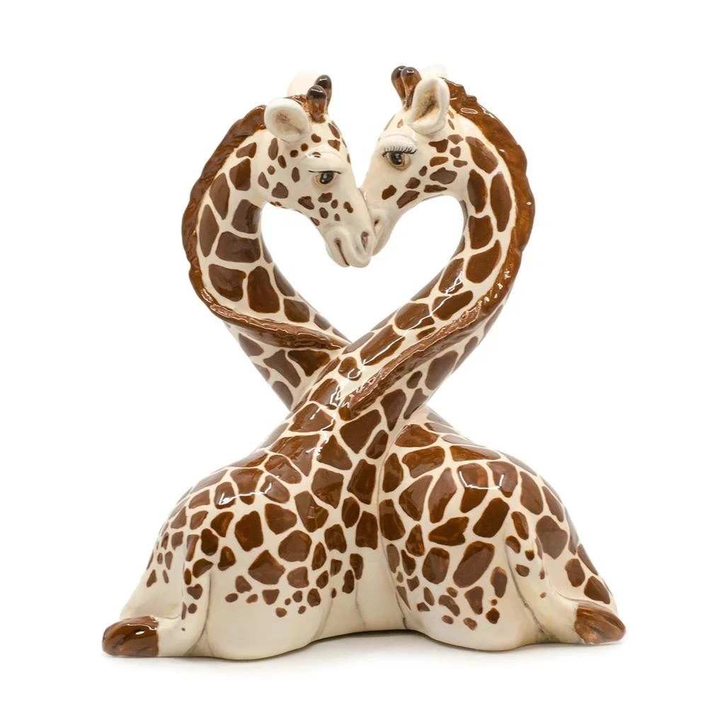 Giraffes Making Hearts