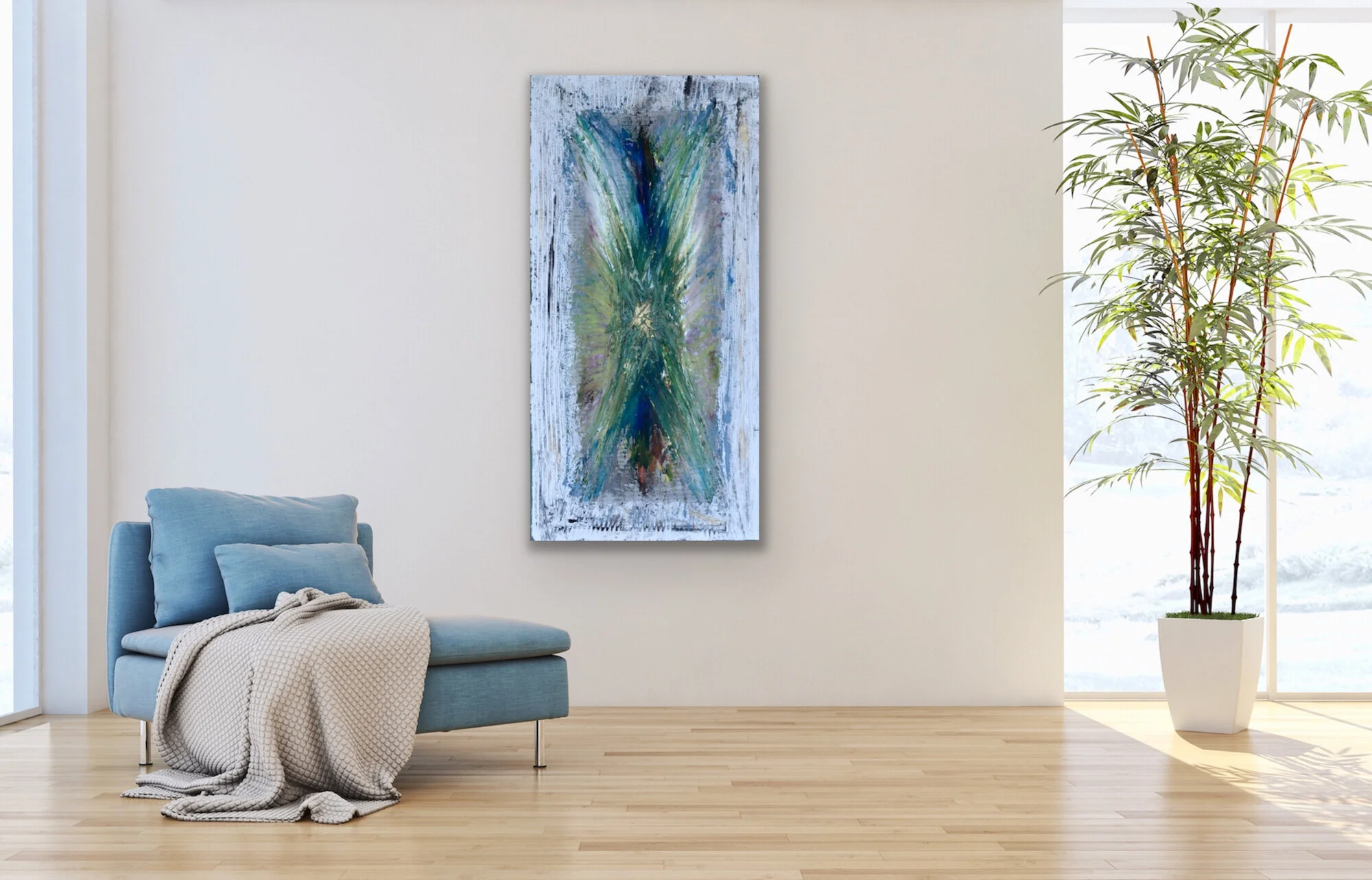 Abstract fresco painting “Unity” — Brit Hammer