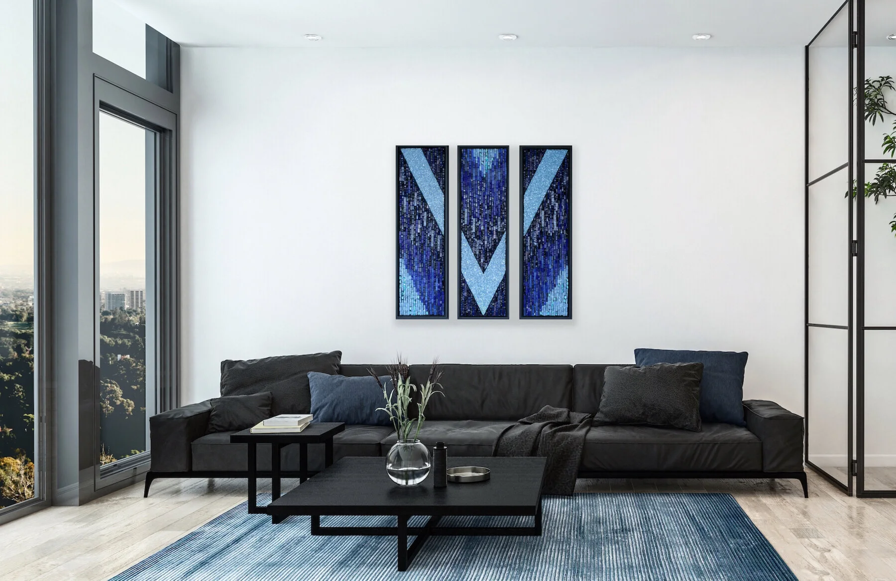 Contemporary glass mosaic art “Purity” — Brit Hammer Studio