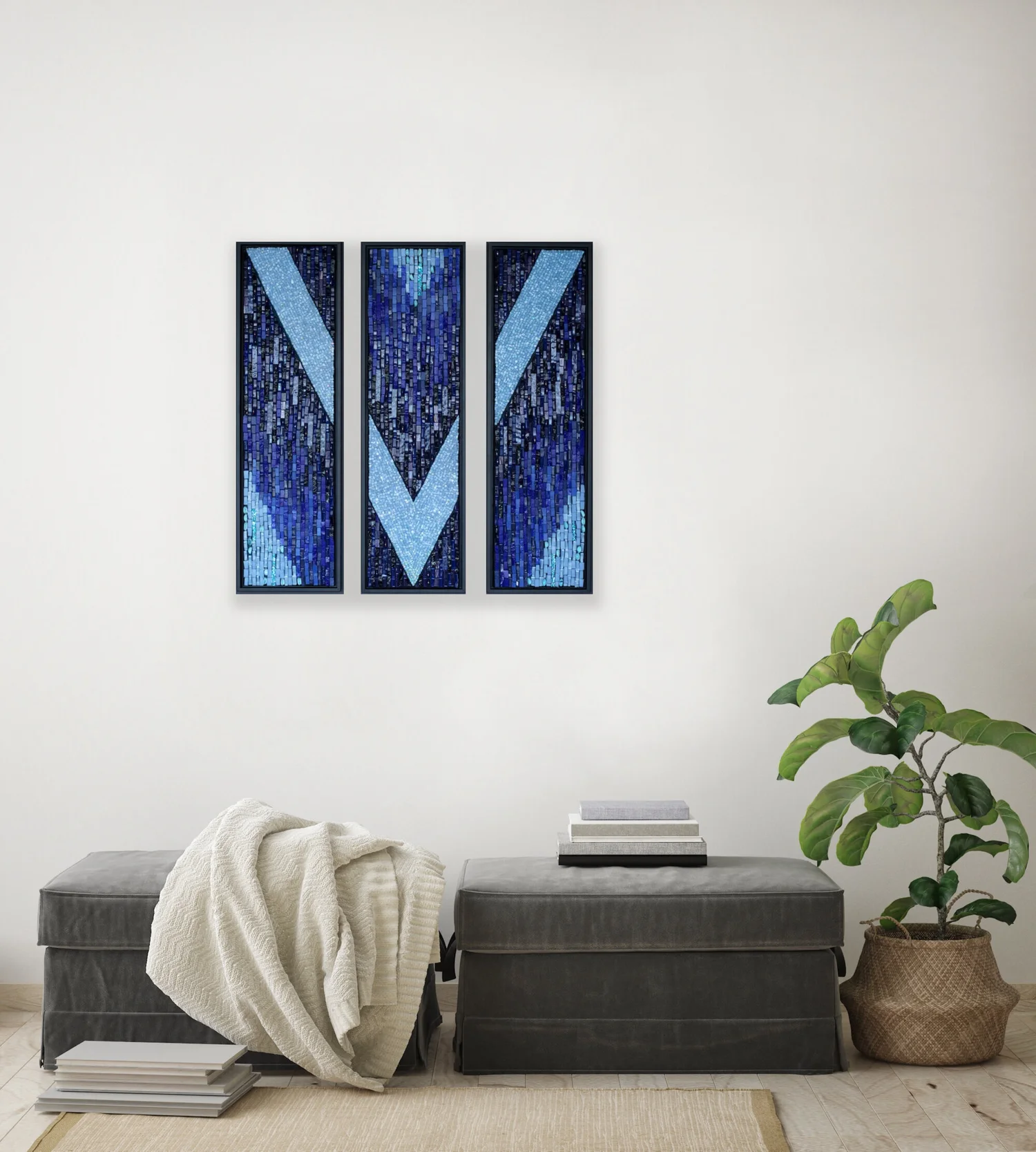 Contemporary glass mosaic art “Purity” — Brit Hammer Studio