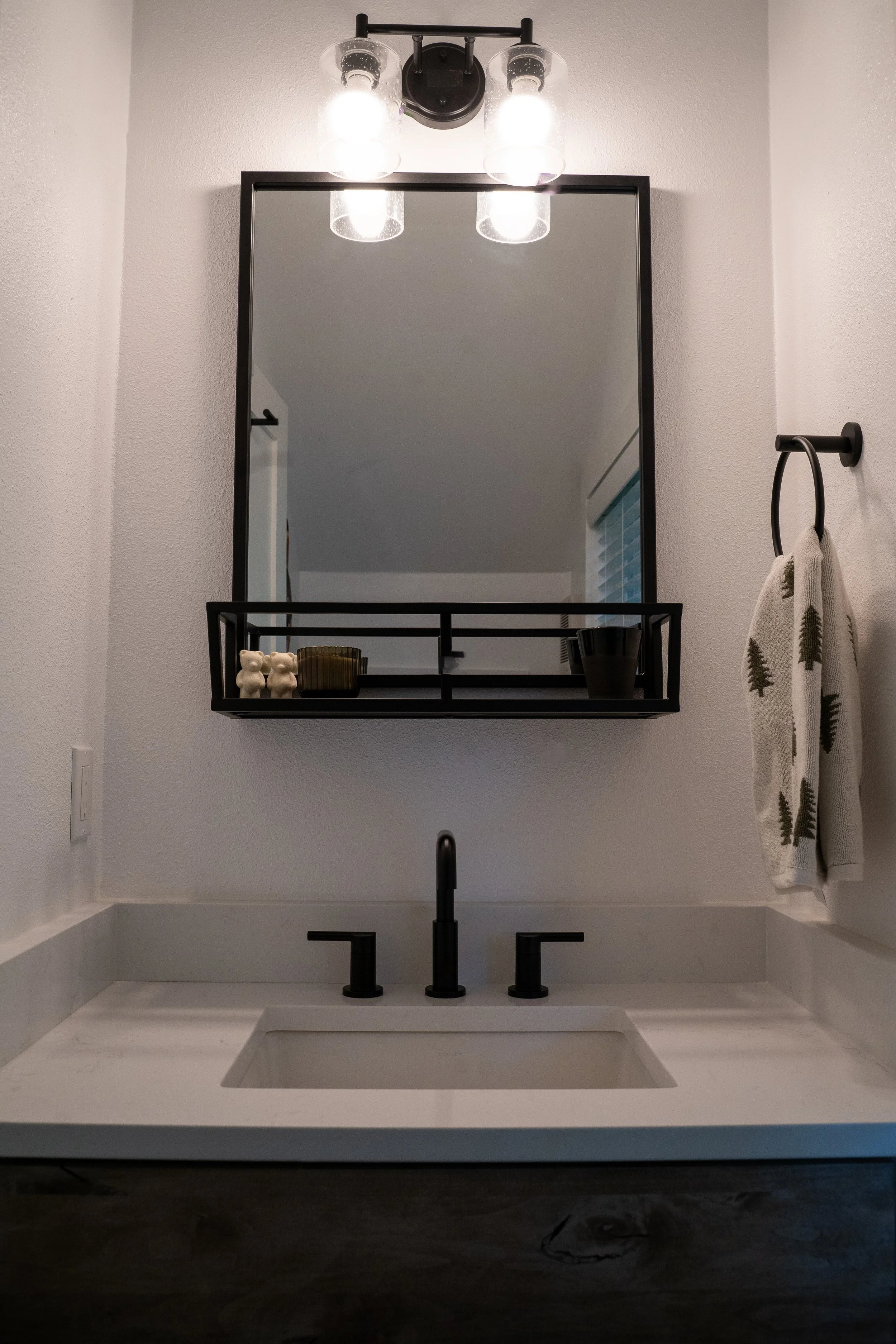 Modern A-Frame Bathroom — Mise en Place Design