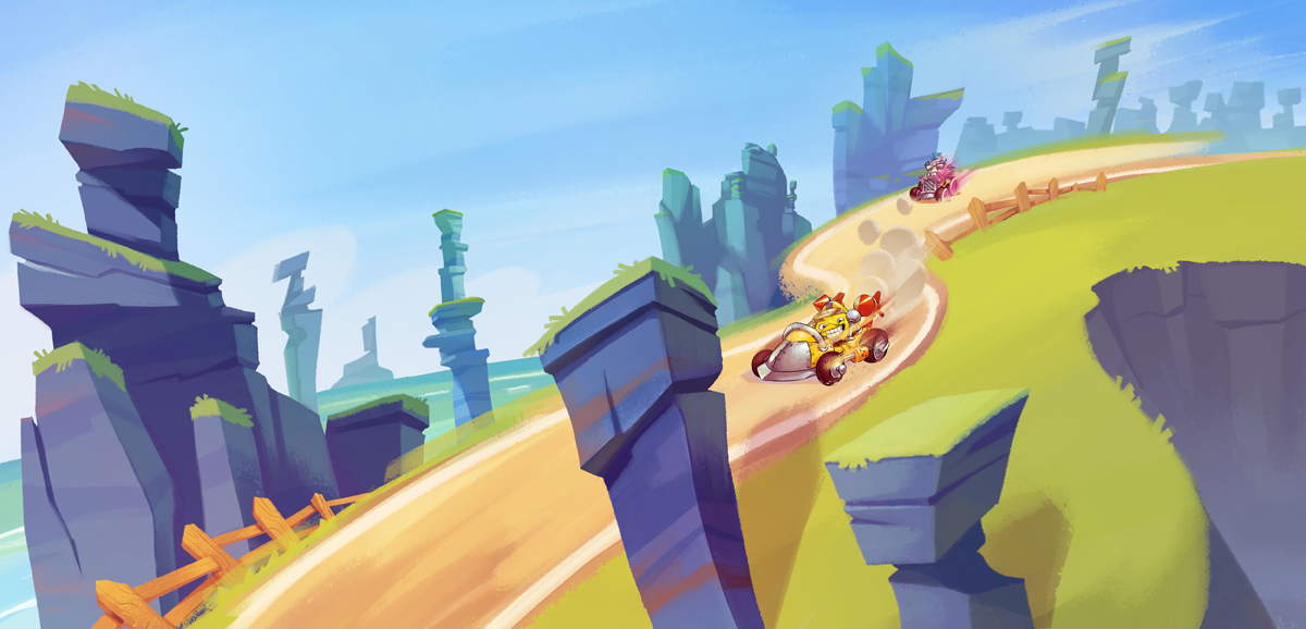 Angry Birds Go Wallpaper