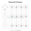Diamond Columns — whimsicalstitch.com