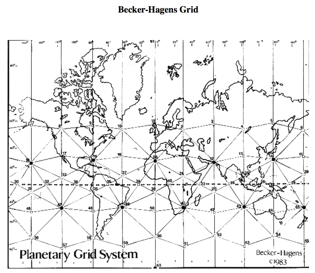 Earth Grid Map