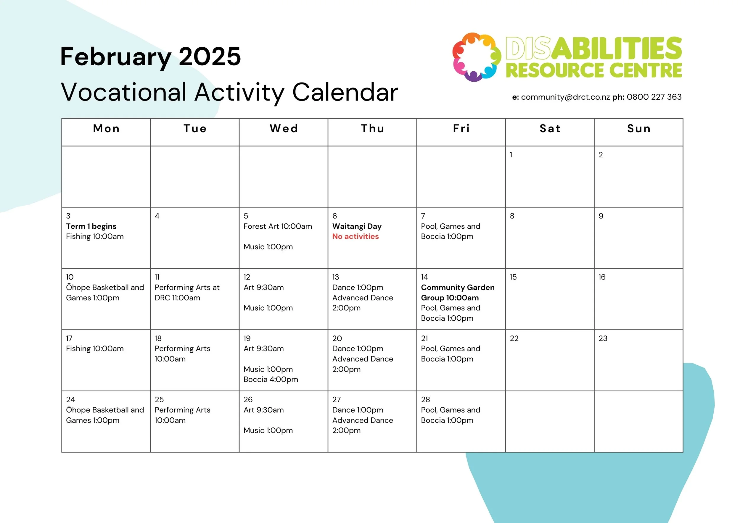 Community Services — Disabilities Resource Centre