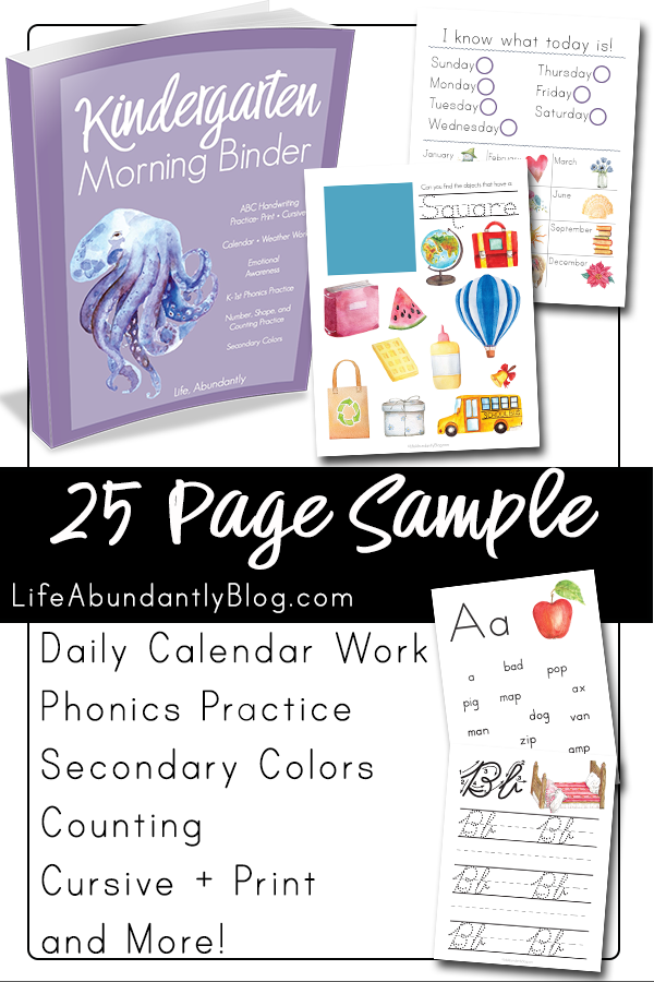 How to Use a Preschool Morning Binder (PLUS all you need to get started ...