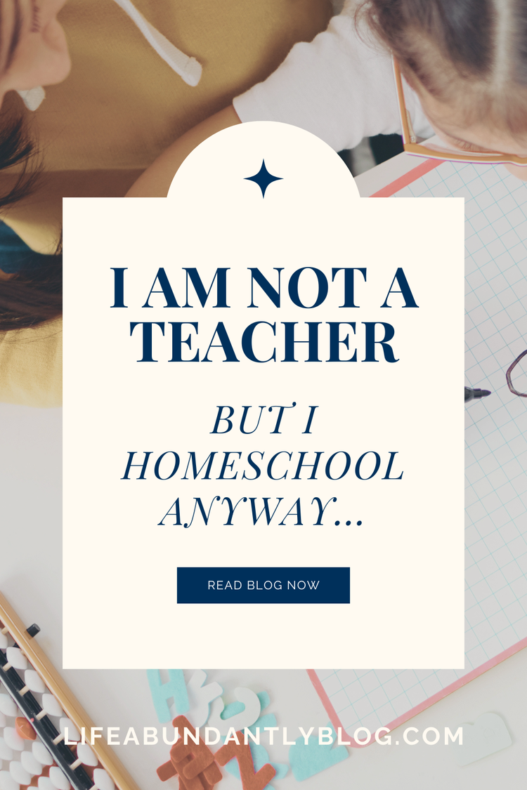I Am Not a Teacher — Life, Abundantly