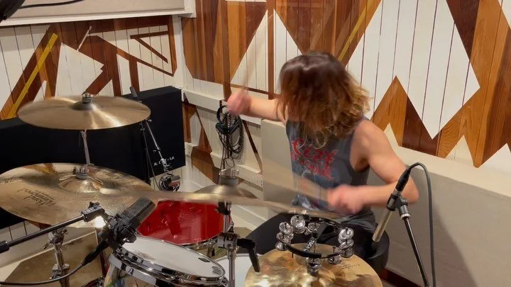 Behind the Scenes Photos of Hollywood Drummer — Robin Diaz