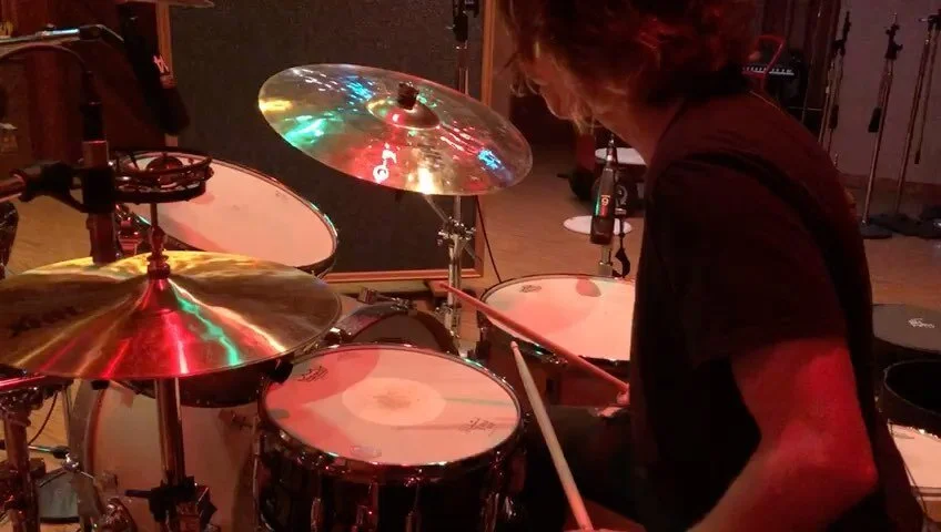 Behind the Scenes Photos of Hollywood Drummer — Robin Diaz