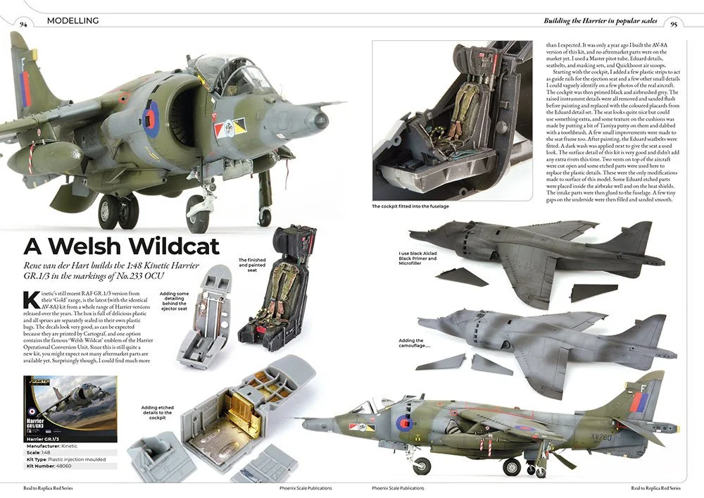 RAF Harrier Real to Replica Red Series - No.13 — David Doyle Books