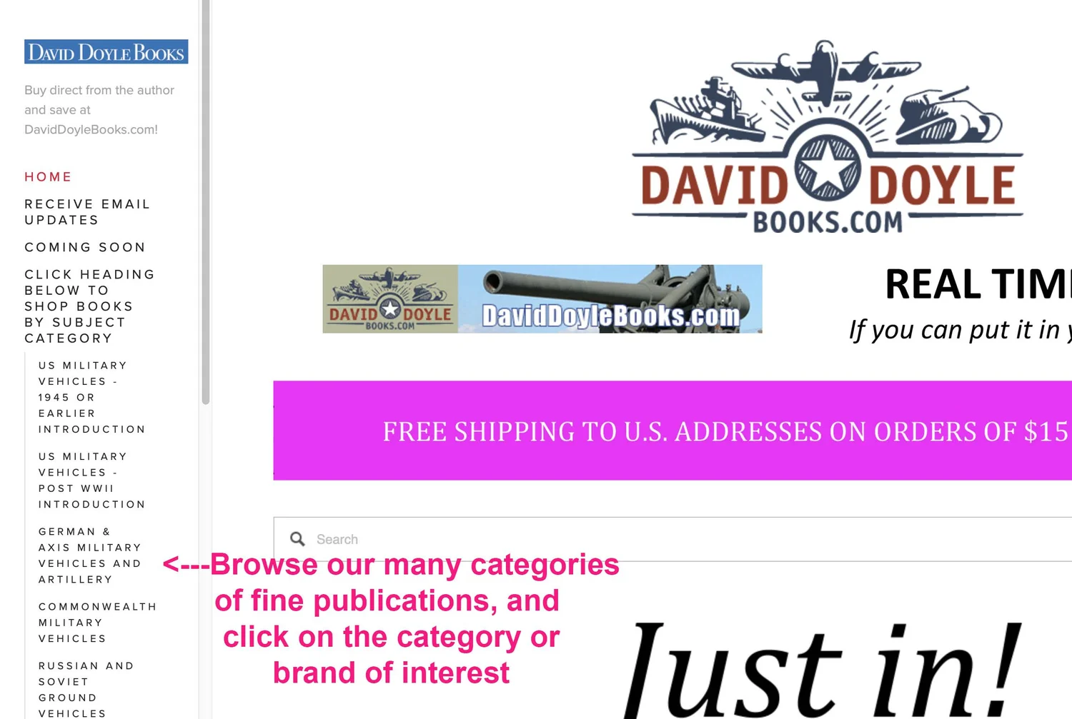 How to shop on our website — David Doyle Books