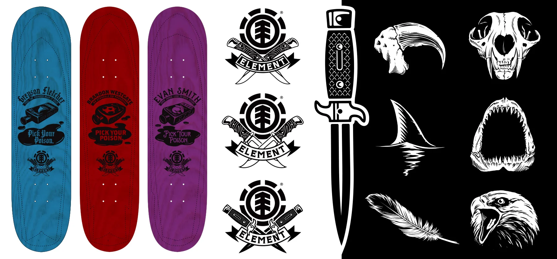 Element Skateboards Designs
