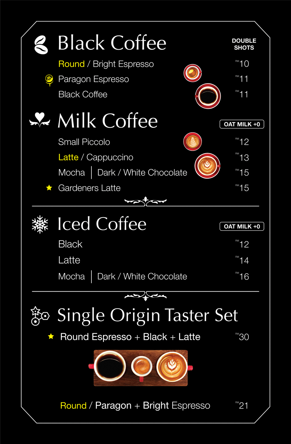Menu — Constant Gardener Coffee