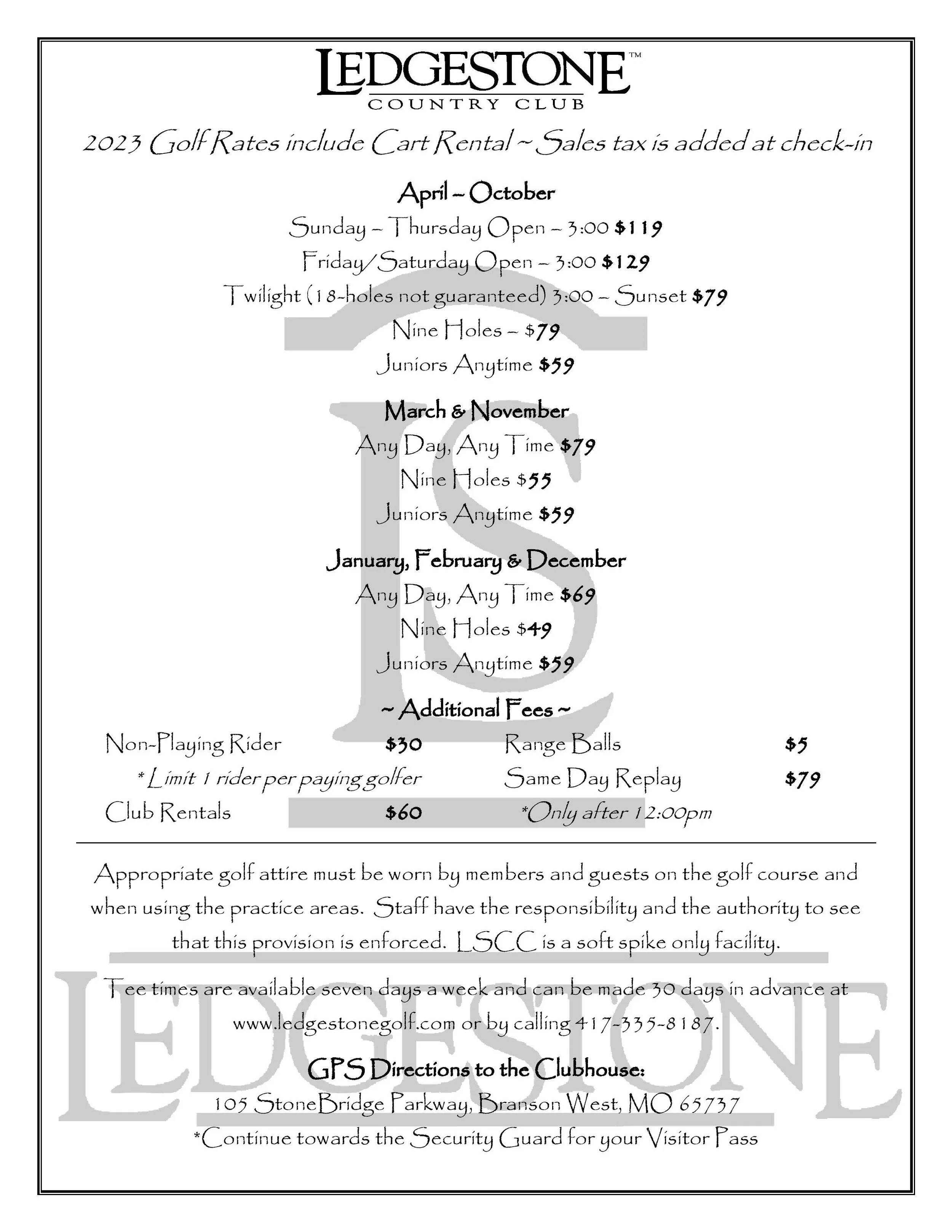 Golf Rates & Tee Times in Branson, MO - Ledgestone Country Club