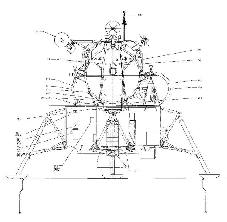 Apollo Lunar Lander Dimensions