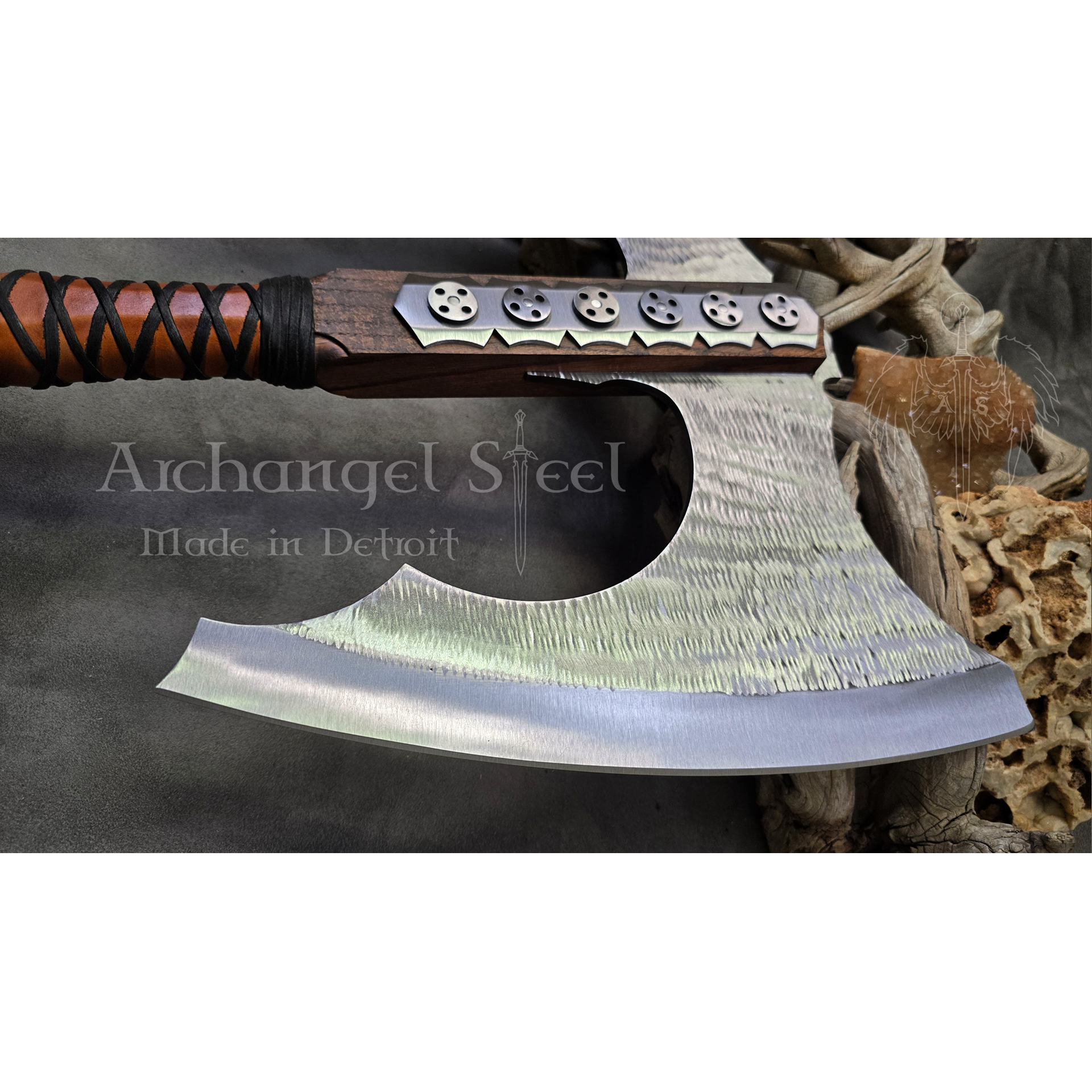 Extra Large Double-Headed Battle Axe — Archangel Steel