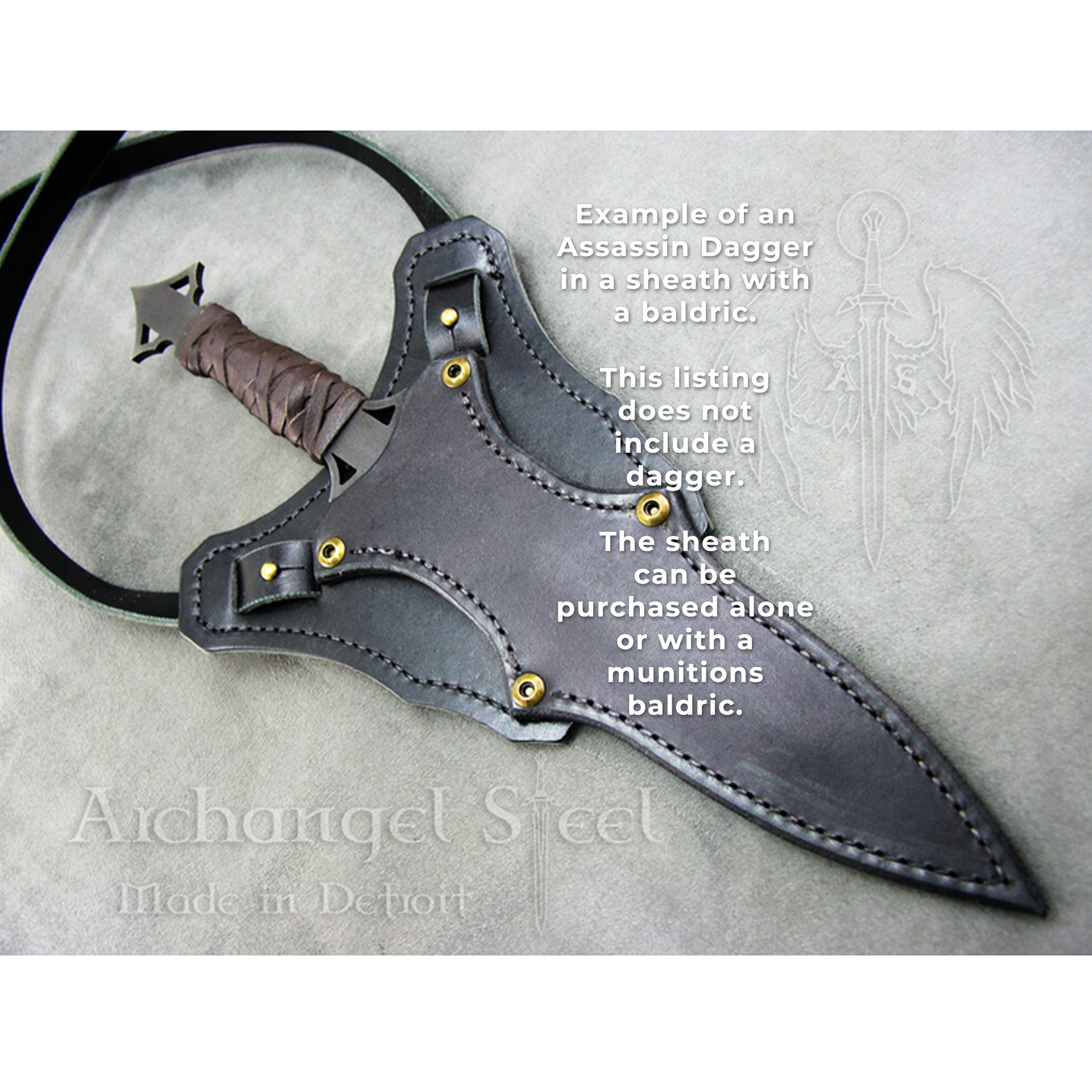 Archangel Steel Leather Accessories - Blade Sheaths, Baldrics, Frogs ...