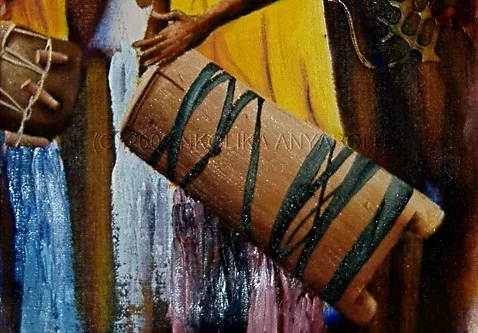 Love Of Painting- African Drums: Oil Painting Demo Step 5