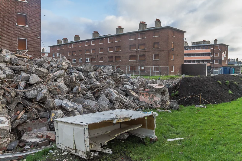 dublin city council, a demolition — Anthony Griffin Photography