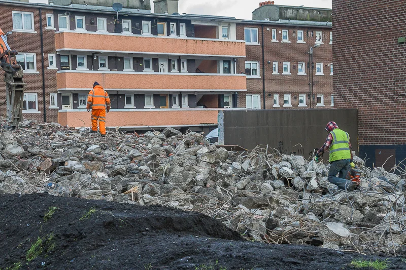 dublin city council, a demolition — Anthony Griffin Photography